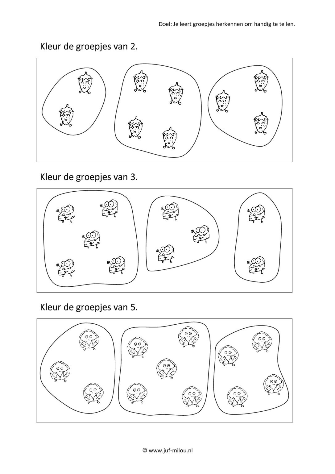 Groepjes maken – Juf Milou Webshop