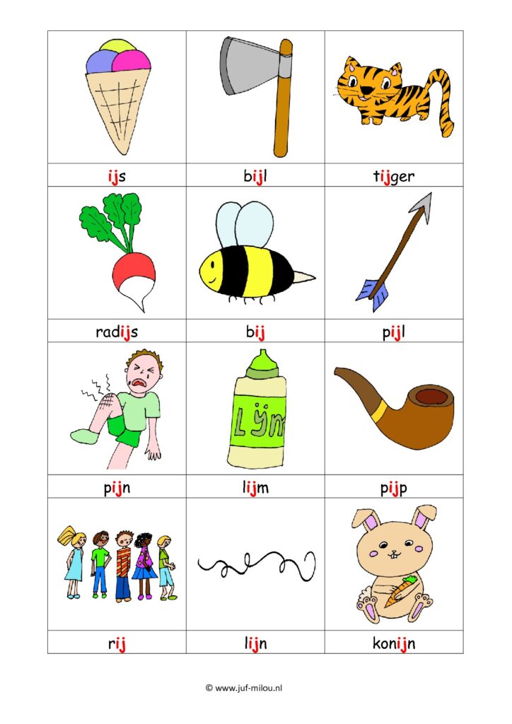 Letters leren – Letter ij – Juf Milou Webshop